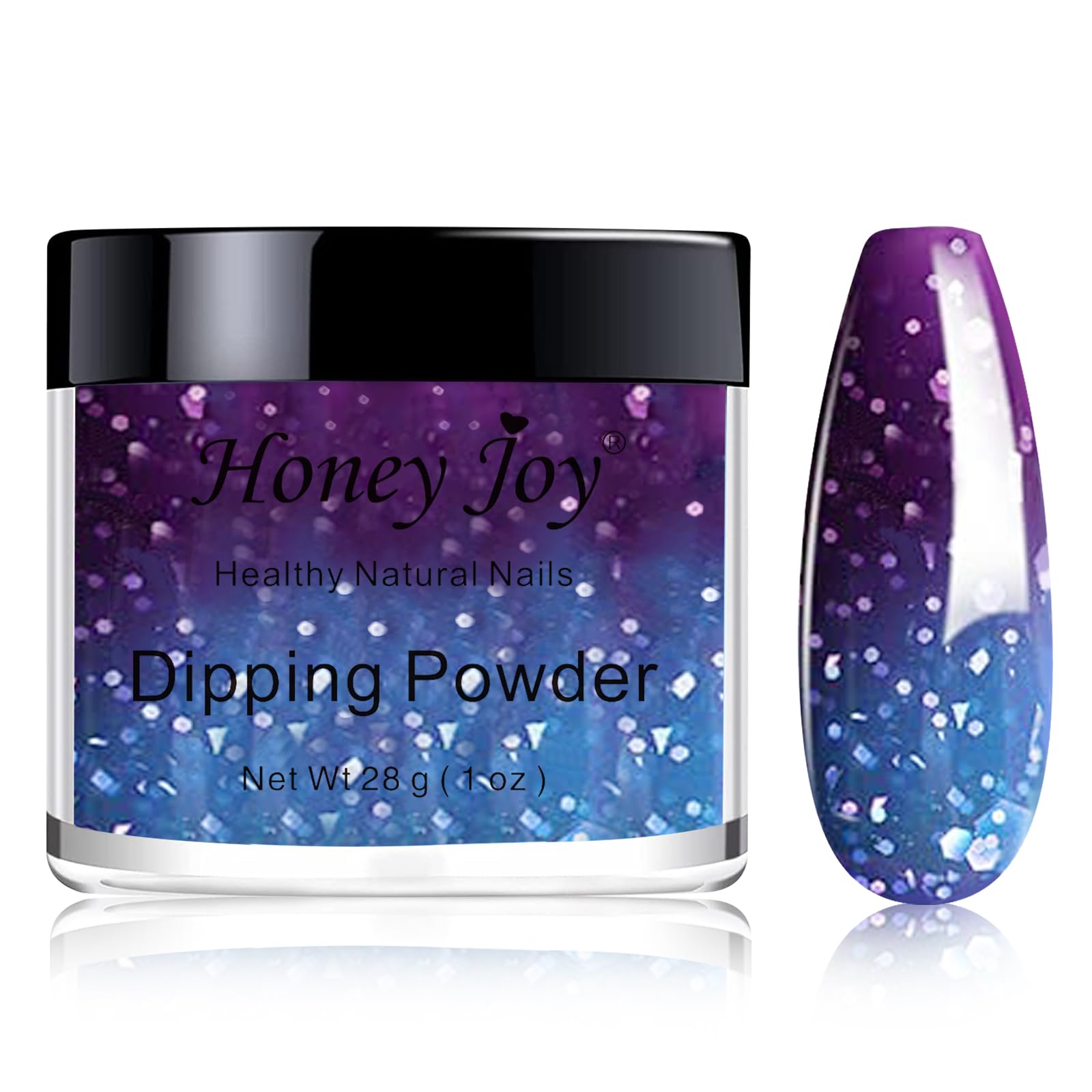 Amazon.com: 28g/Box Blue and Purple Gliiter Temperature Color Change ...