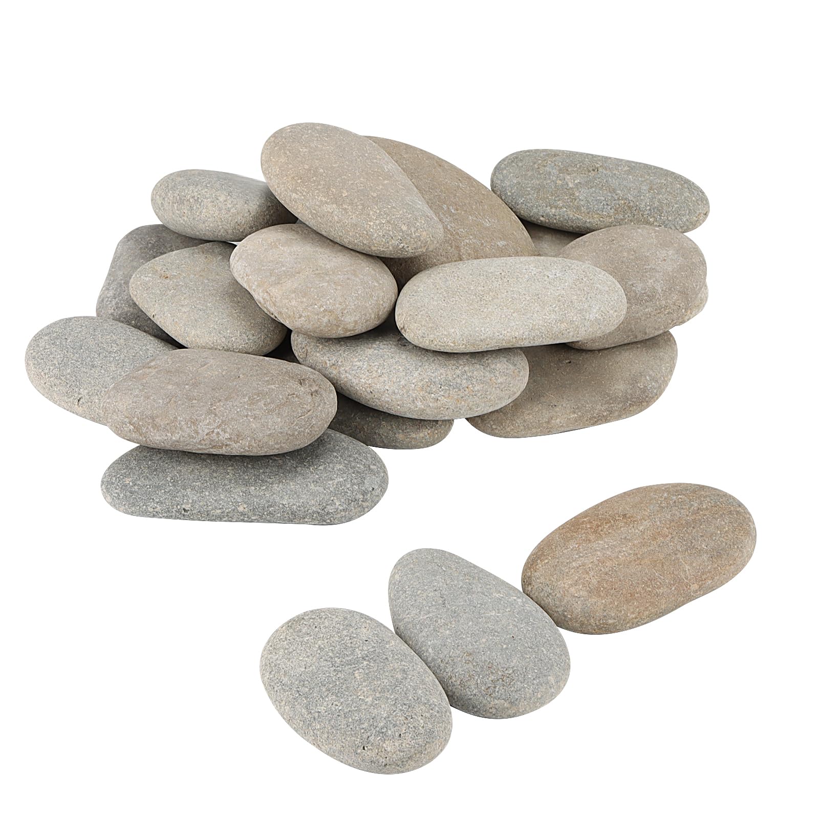 Amazon.com: SHEUTSAN 20PCS 3-4 Inch River Painting Rocks, Flat Painting ...