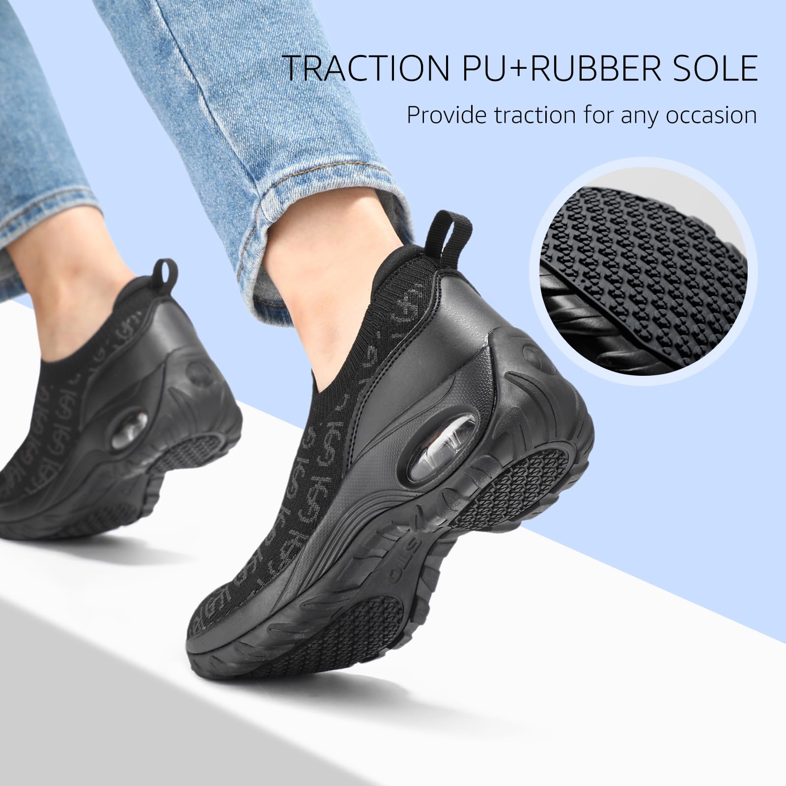 Snapklik.com : STQ Non Slip Shoes For Women Food Service