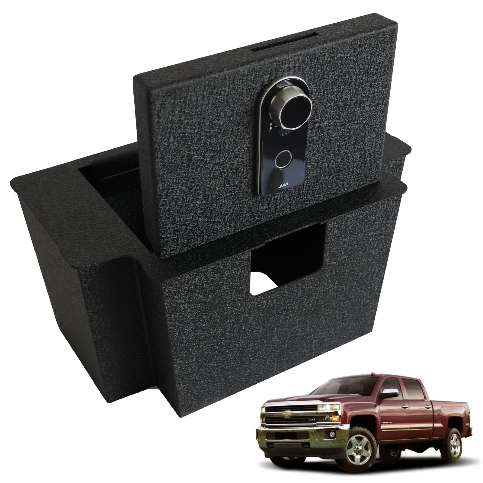 Amazon.com: OETEX Center Console Safe for Car, In-vehicle Lockbox ...