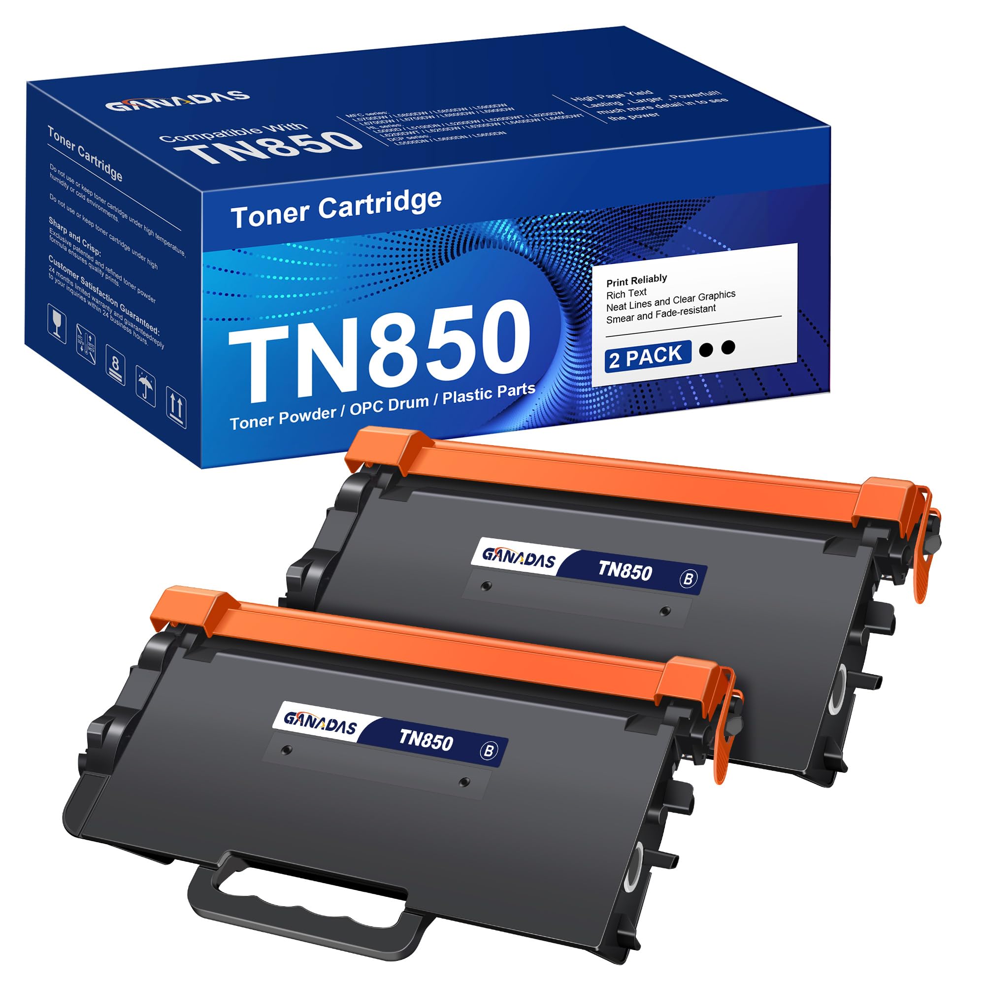 Amazon.com: TN850 High Yield Compatible Toner Cartridge - TN850 TN820 ...