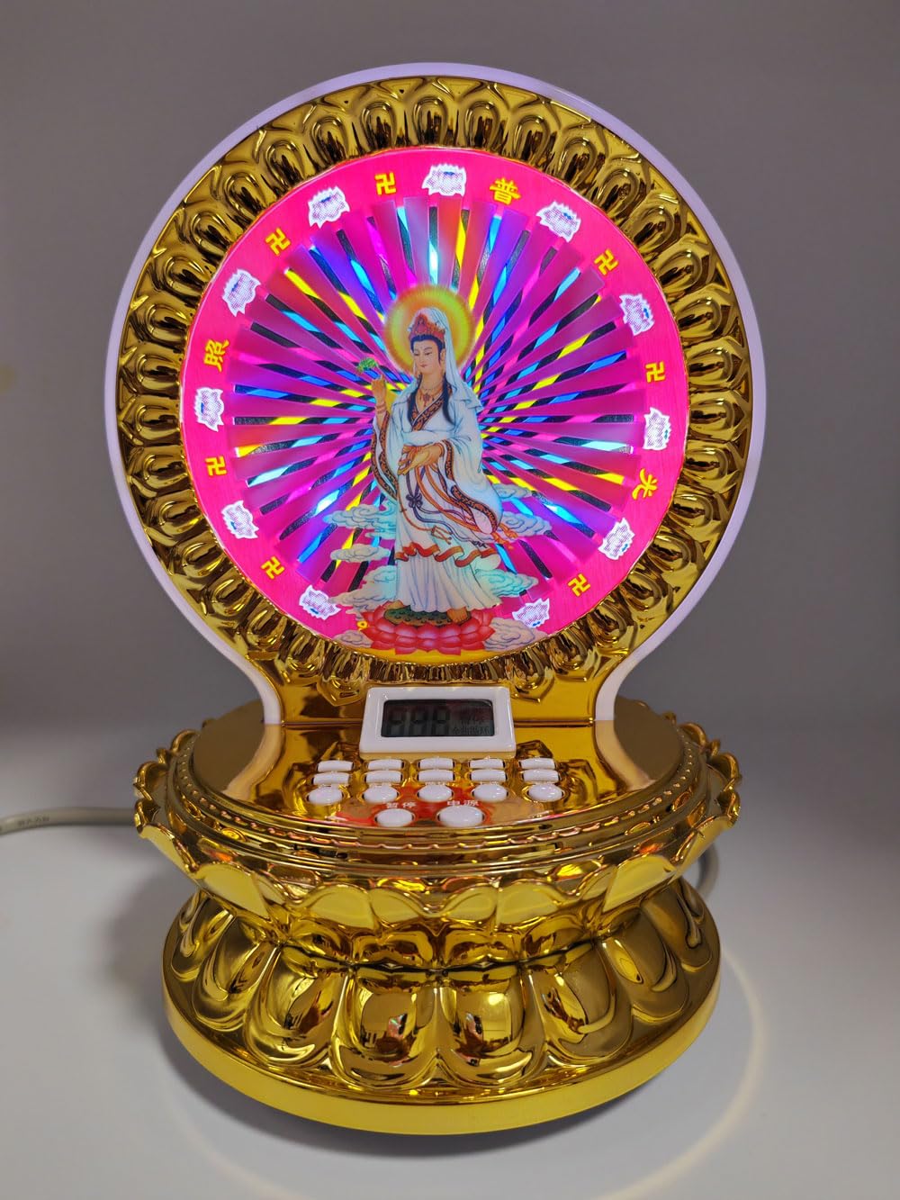 Amazon｜ブッダマシーン "ビッグ迎光タイプ(観世音菩薩像)"念仏機 Buddha machine 佛教/Buddha machine ...