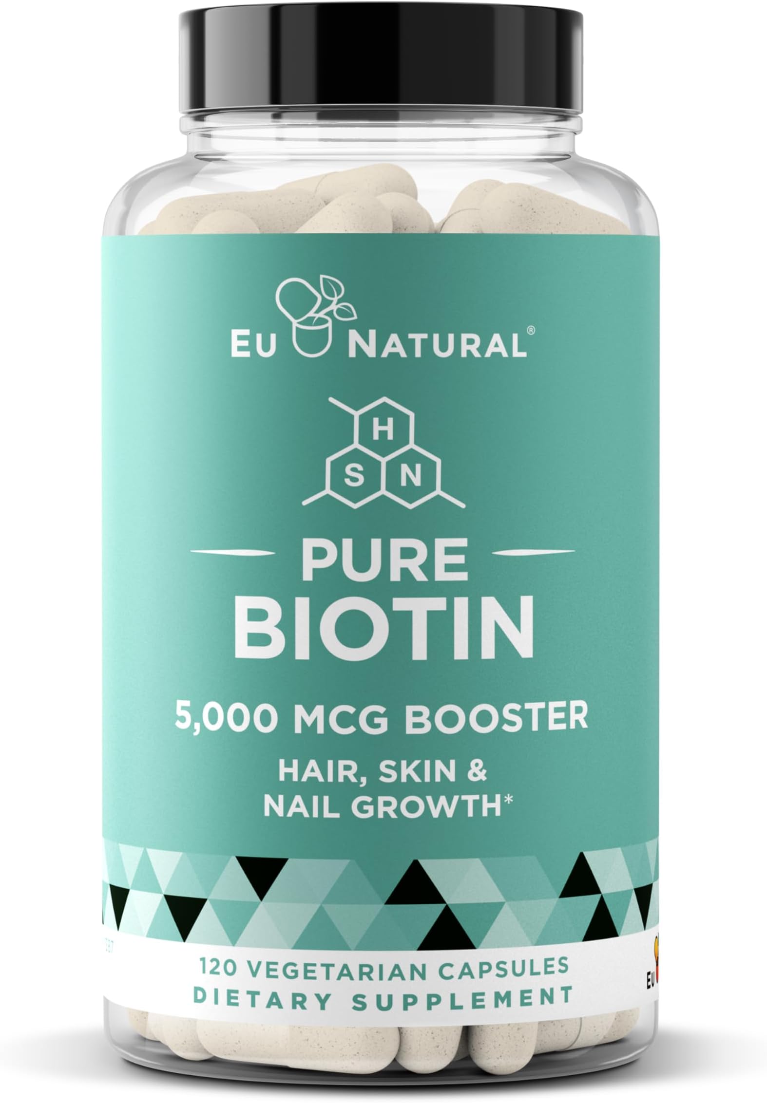 Amazon.com: Biotin 5000 mcg Hair Skin Nails Supplement – High-Potency ...