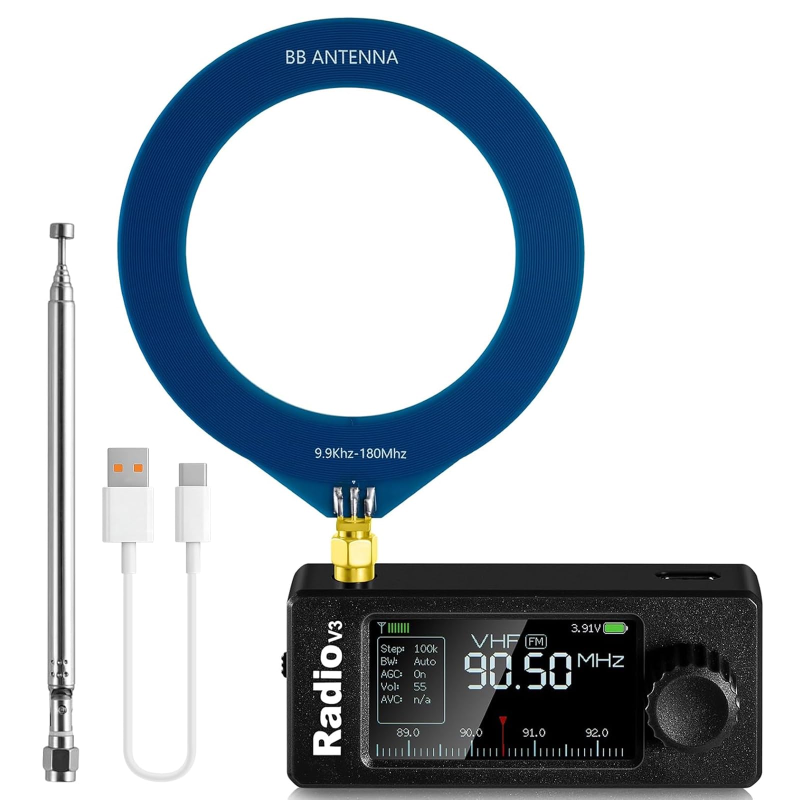 Sdr Radio Receiver Mini SI4732 Radio 0.5-108MHz AM FM LSB USB DAB ...