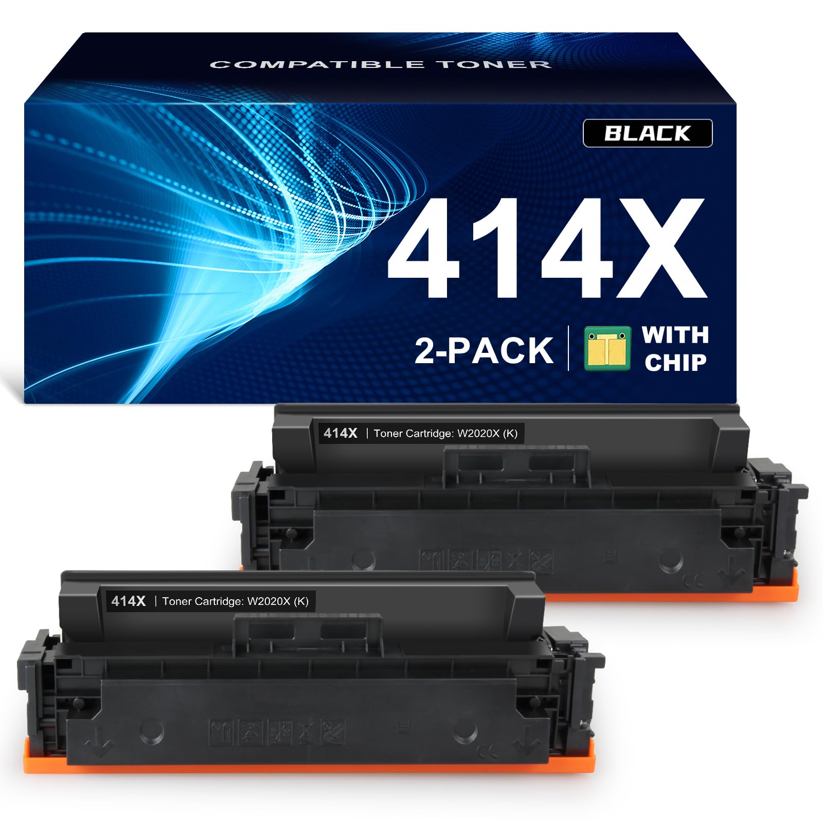 Amazon.com: 414X W2020X 414A high yield black toner cartridge (with ...