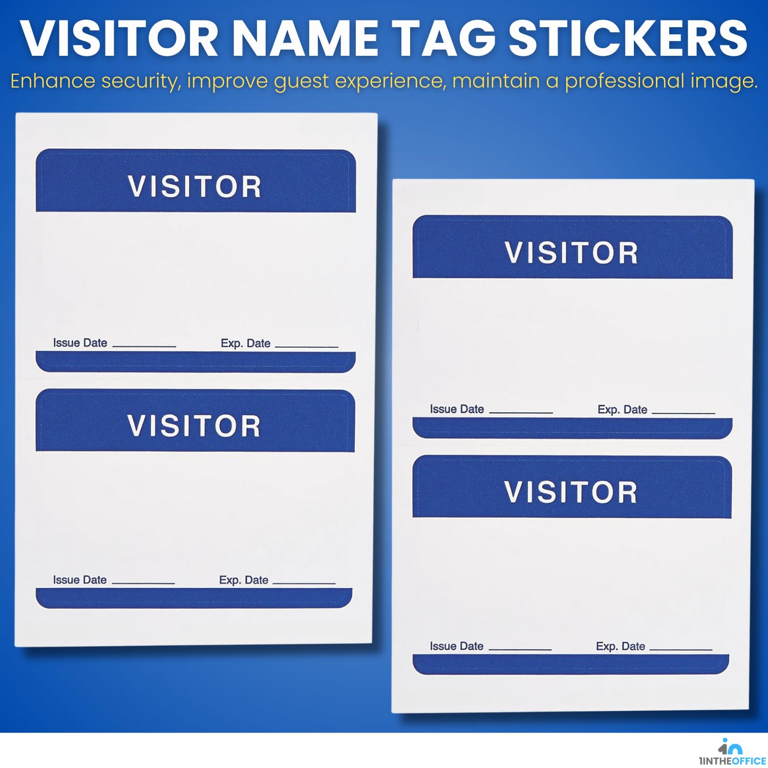 Snapklik.com : Visitor Stickers, Visitor Badges, Name Tag Stickers For ...
