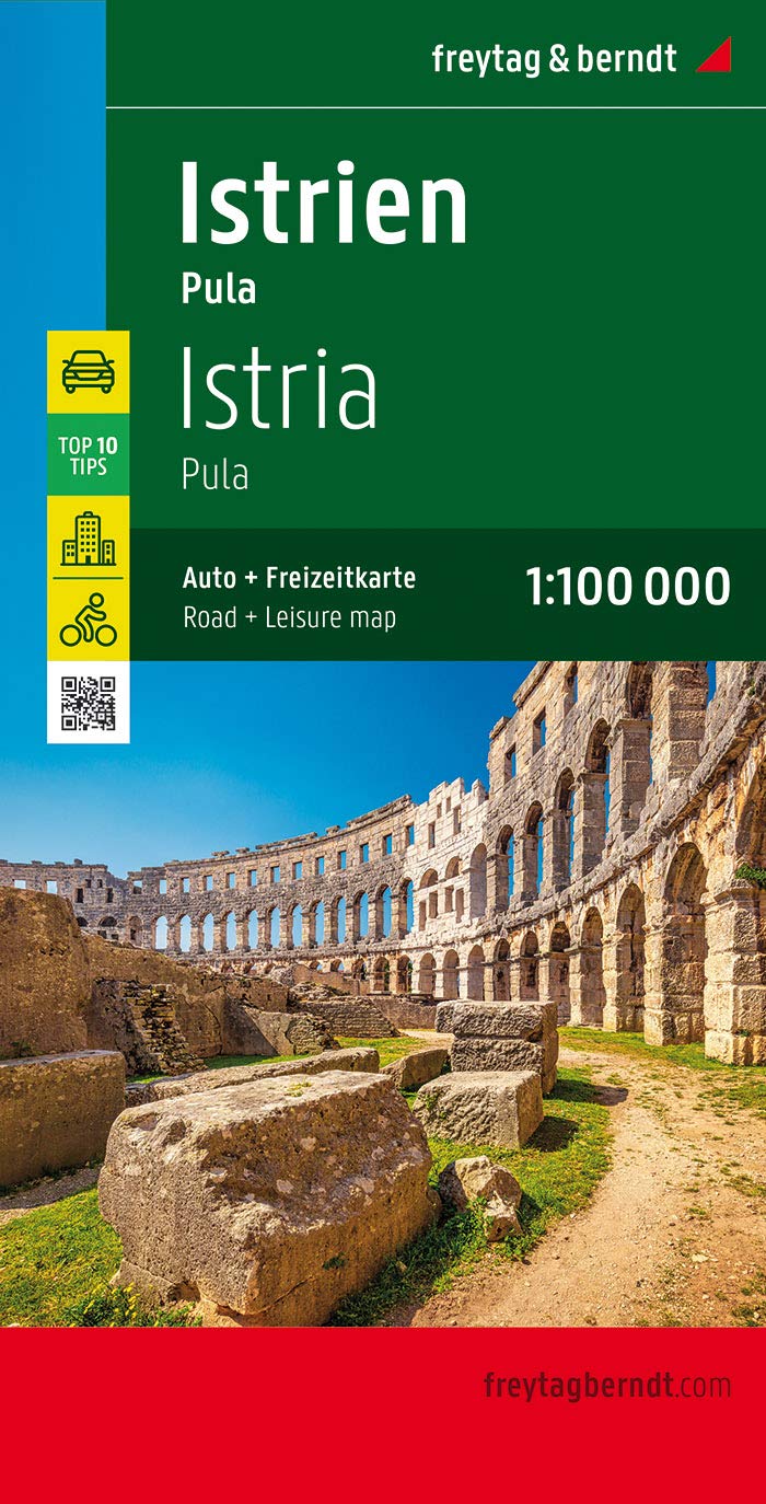 Istria - Pula (Slovenia) Road Map 1:100K FB (English, Spanish, French, Italian and German ...