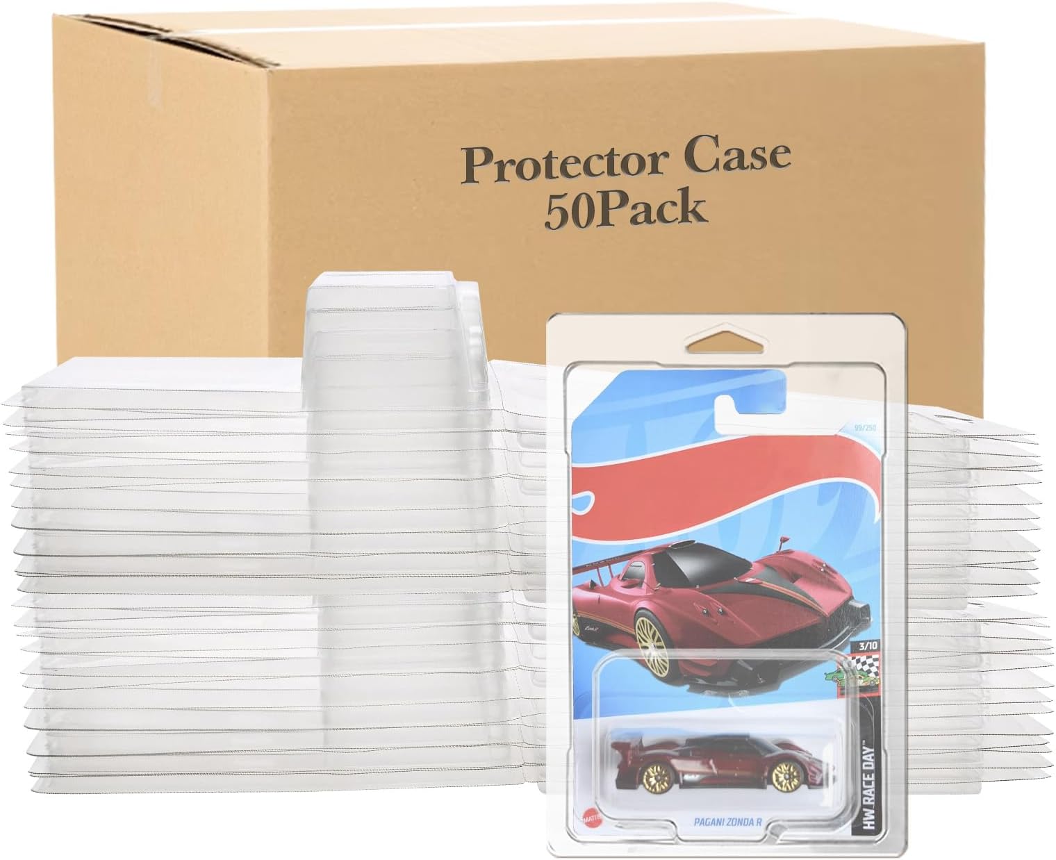Amazon.com: 50 Pcs Protector Case Compatible with Hot Wheels Display ...