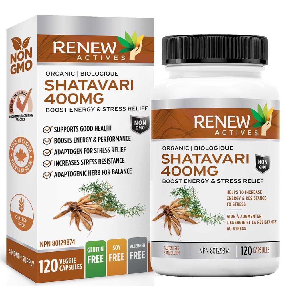Renew Actives Shatavari Capsules – Natural Adaptogen for Energy ...