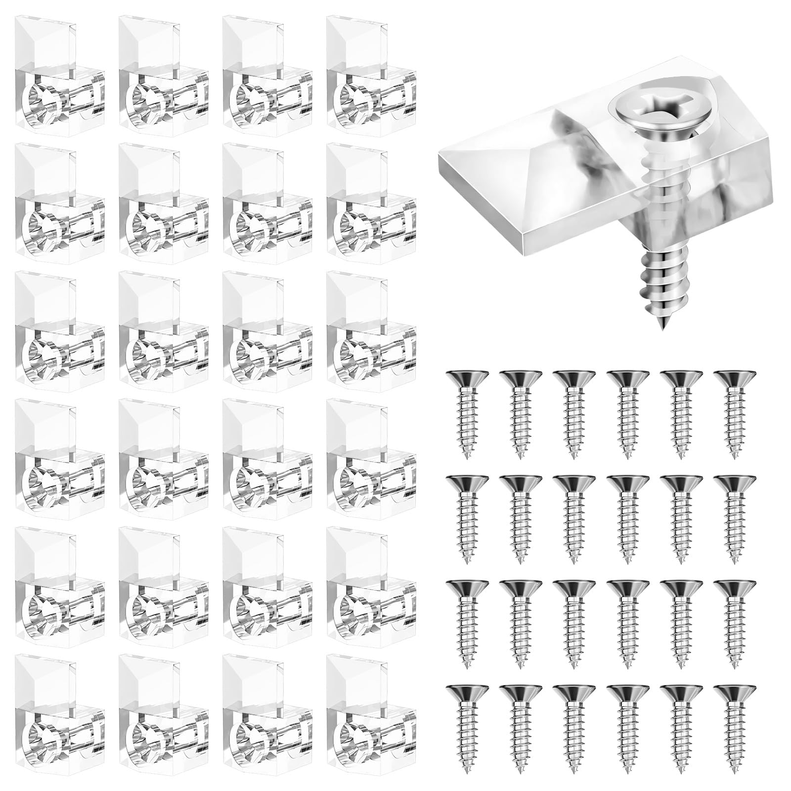 Mirror Holder Clips, Mirror Holder Clips Kit,Glass Retainer Clips Kit ...