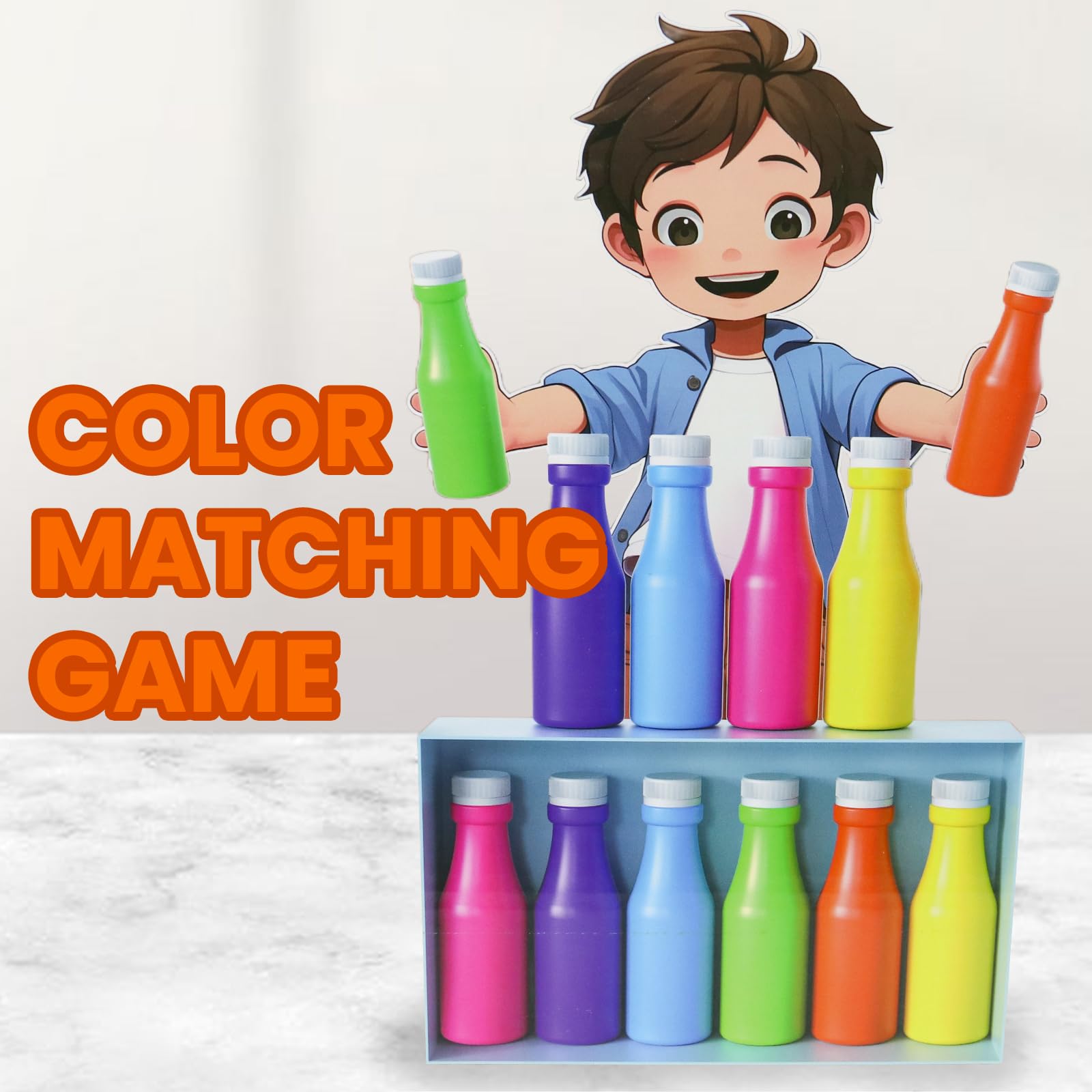 Snapklik.com : RAOVCUS Match The Bottle Color Game Family Games For ...