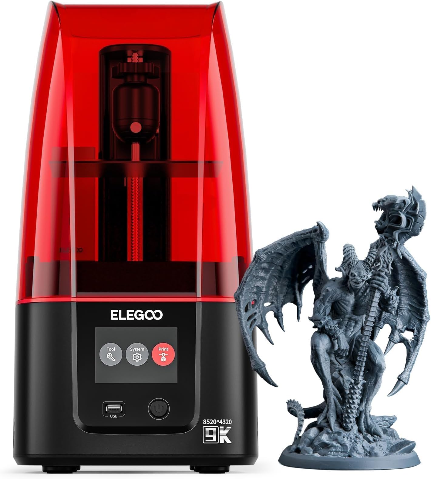 ELEGOO Mars 2 Mono MSLA 3D Printer UV Photocuring LCD Resin 3D Printer ...