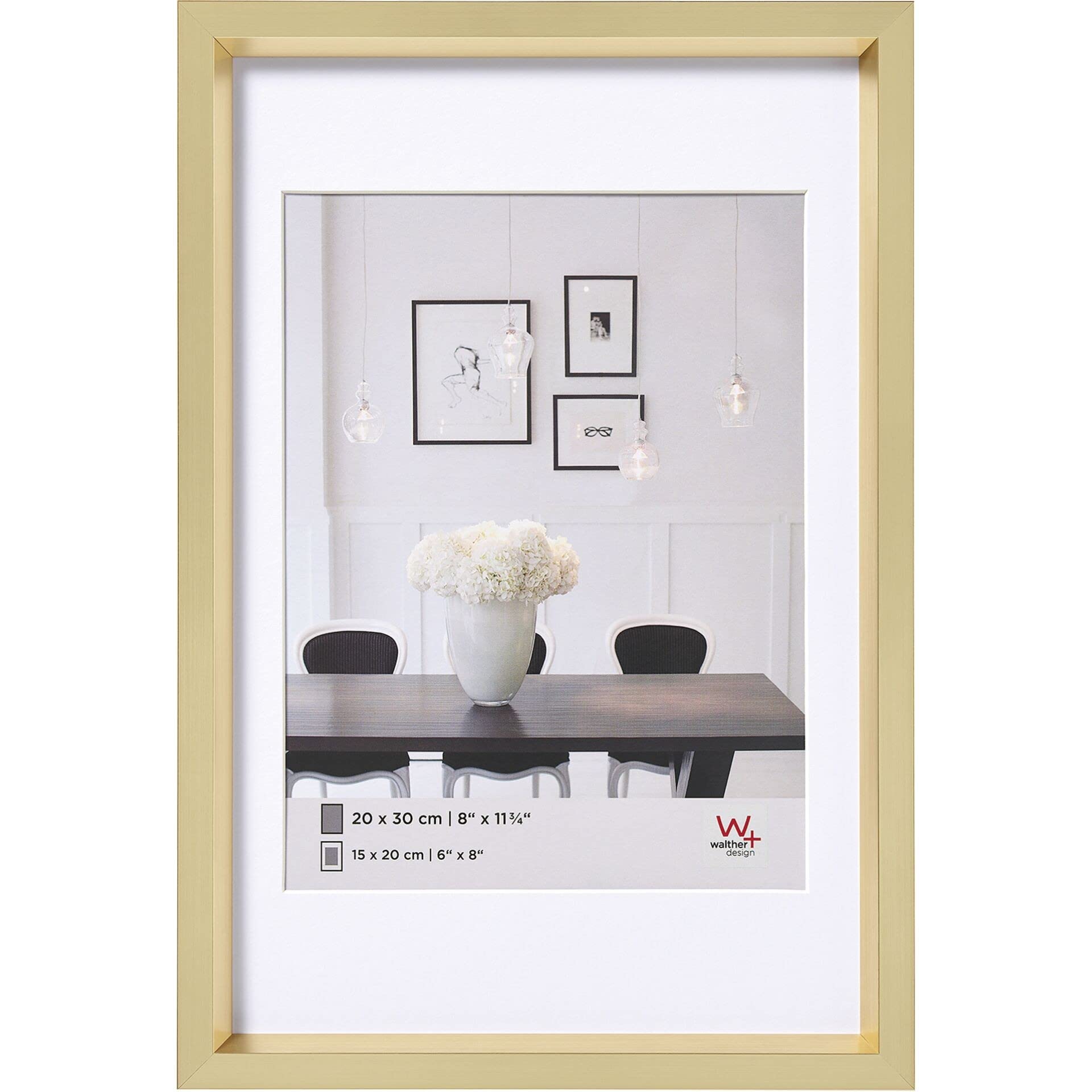 Amazon.com - Walther Design Picture Frame Gold 20 x 30 cm with ...