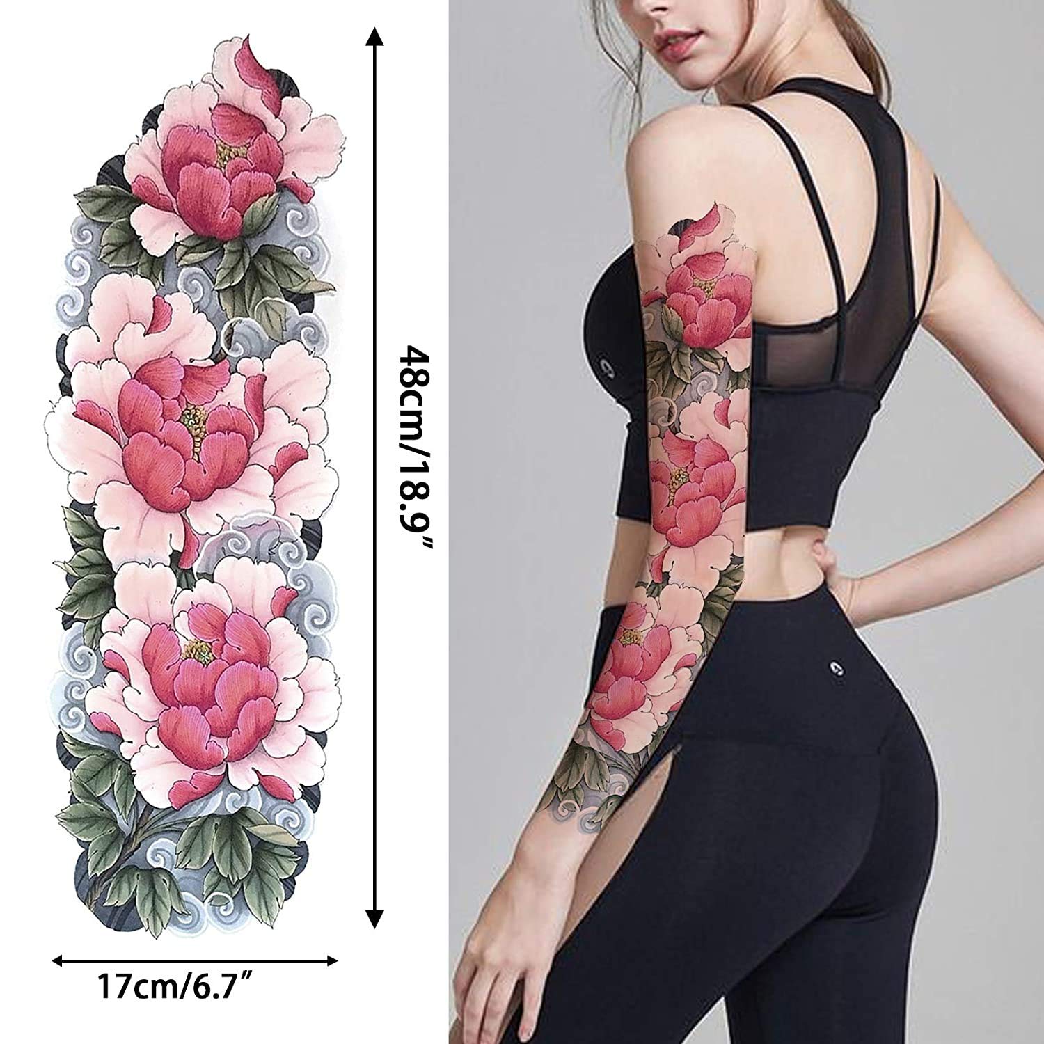Buy Beautiful Spring Temporary Tattoo for Women and Girls (L19“xW7 ...
