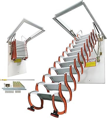 Wall-mounted Folding Stairs, Attic Ladder Pull Down System, Telescoping ...