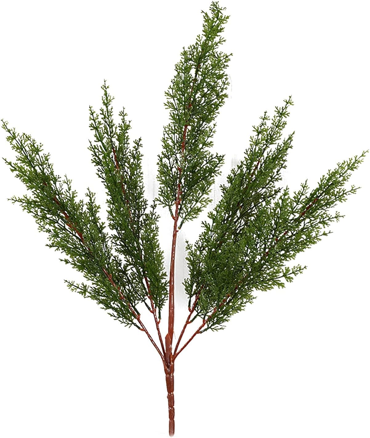 Amazon.com: INEFF 5Pcs Artificial Pine Cypress Leaves Branch, 20.5In Faux Long Stem Cedar Sprigs ...
