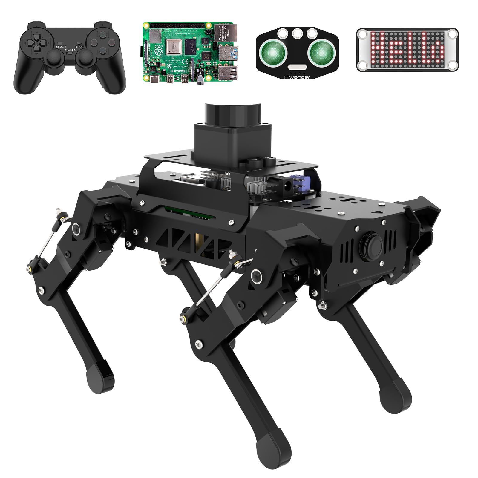 Snapklik.com : PuppyPi Robot Dog For Raspberry Pi, ROS Open Source TOF Lidar AI Vision Quadruped ...