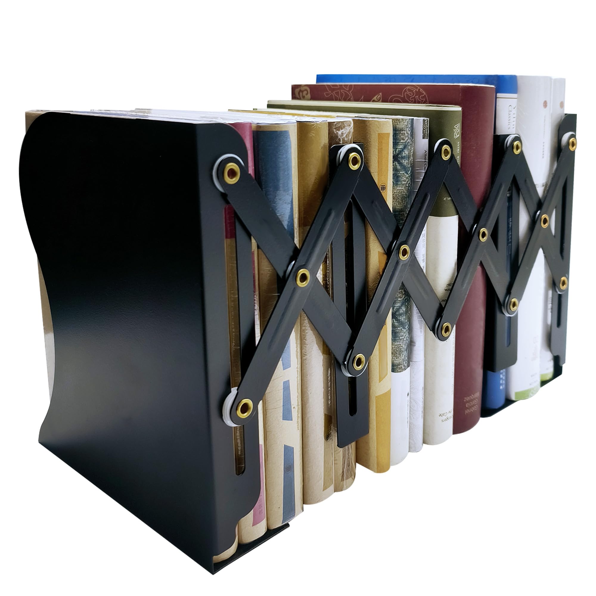 Amazon.com: Yuetshuni Metal Bookends, Book Ends for Heavy Books ...
