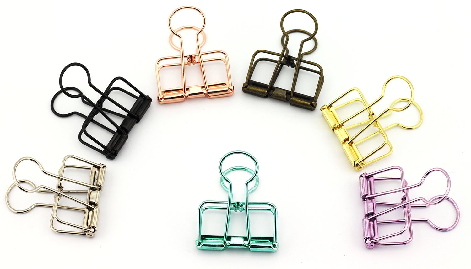 Amazon.com : NXG 12 Pack Medium Metal Wire Binder Clips, Office ...