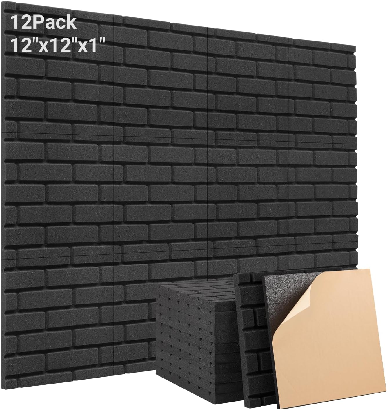 Amazon.com: Sound Proof Foam Panels, Kuchoow Self Adhesive Acoustic ...