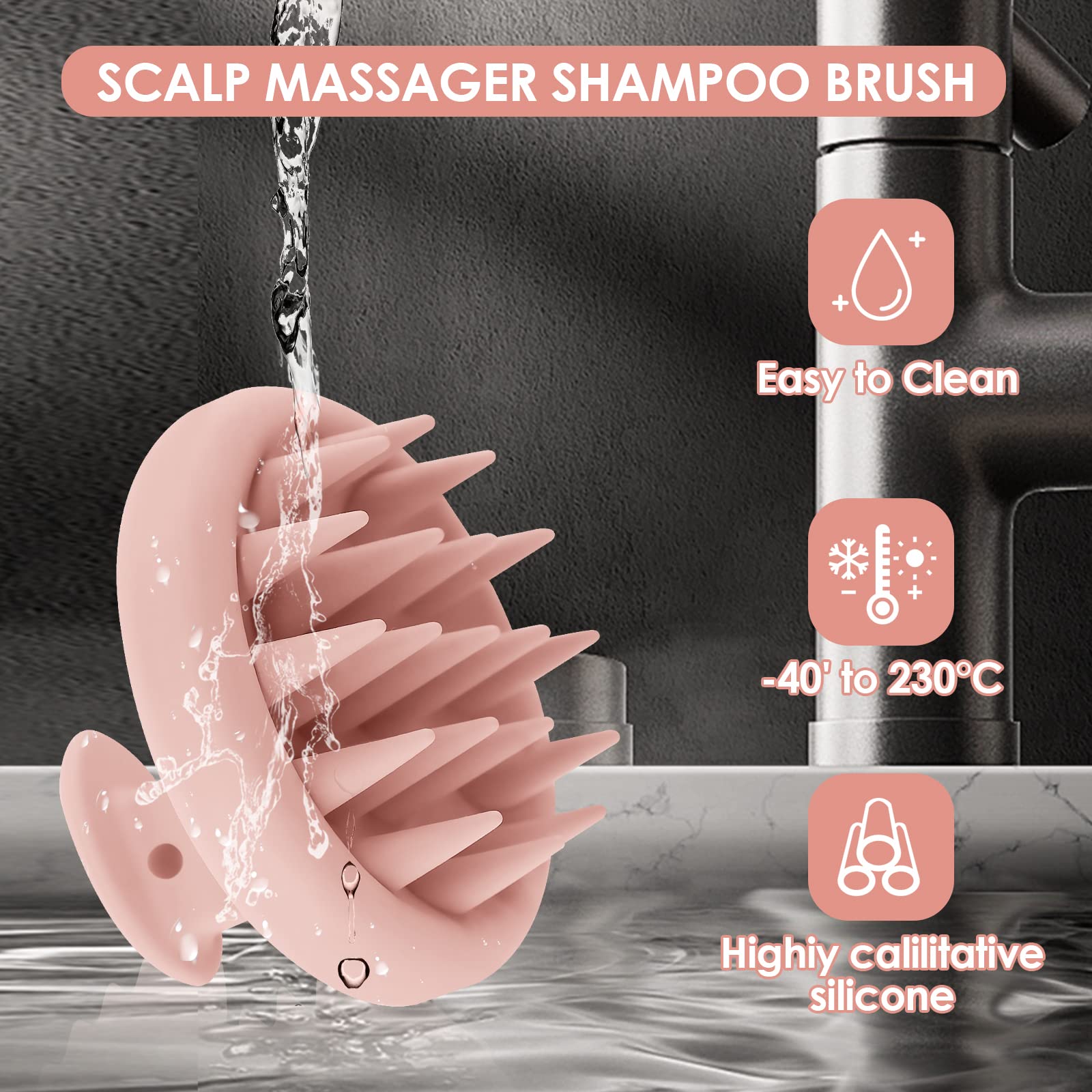 Snapklik.com : Soft Silicone Hair Scalp Massager Shampoo Brush ...