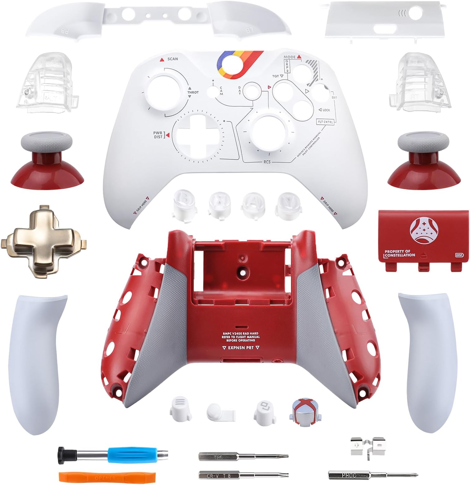 Amazon.com: Deal4GO Translucent Faceplate Full Housing Shell kit w/Full ...