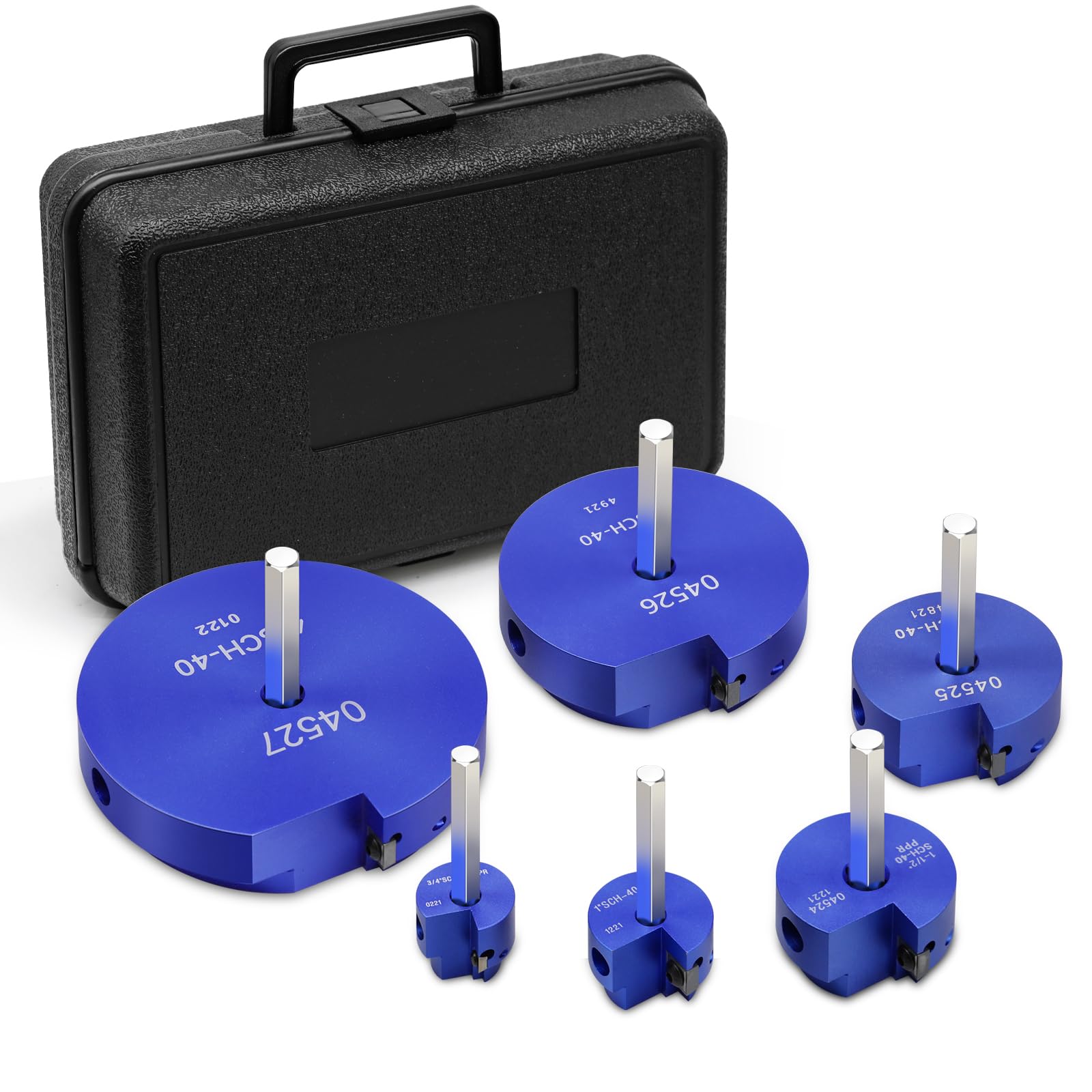 Buy 6Pcs PVC Pipe Reamer Kit With 3/4inch, 1inch, 1-1/4inch,1-1/2inch ...