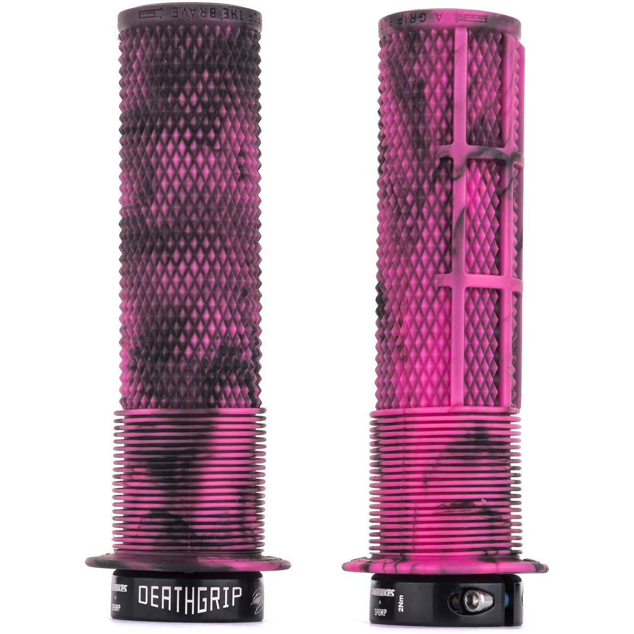 DeathGrip DMR MTB Mountain Bike Cycle handle bar grips - Marble Pink ...