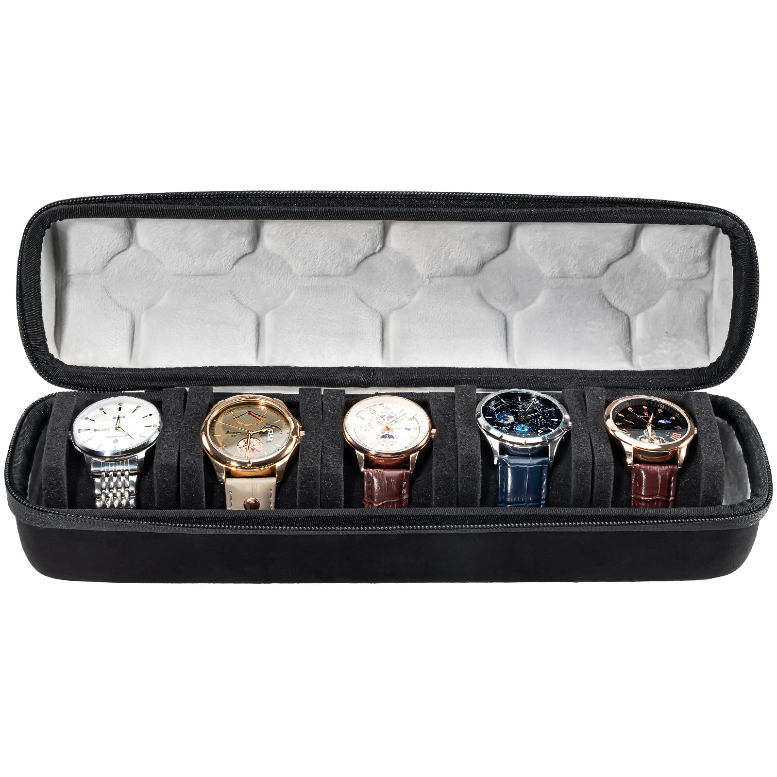 Amazon.com: ProCase Watch Travel Case for Men Women, 5 Slot Watch Carry ...