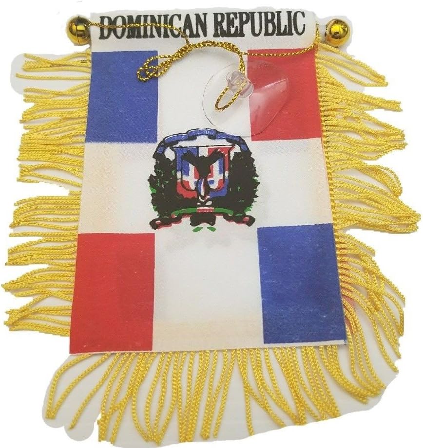 Amazon.com : BUNFIREs DOMINICAN REPUBLIC Small 4 X 6 Inch Mini Flag ...
