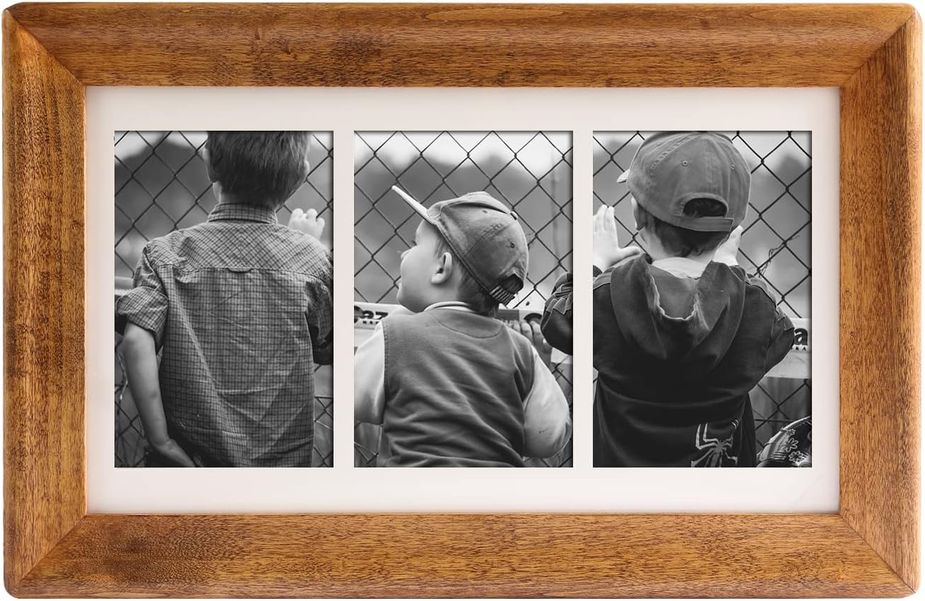 Amazon.com - icheesday Wood Collage Picture Frame with Three 4x6 Inch ...