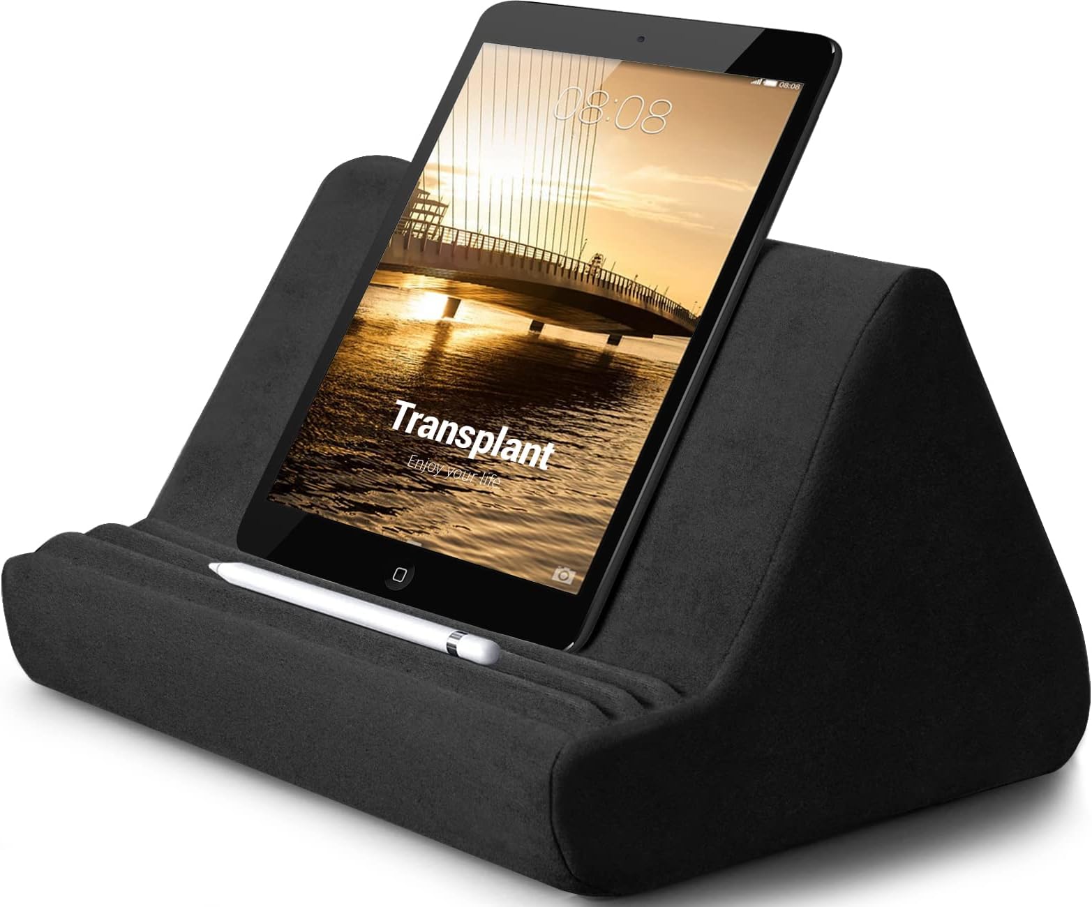 Soft Tablet Stand Pillow with Pocket,Tablet Cushion Stand,Adjustable 3 ...