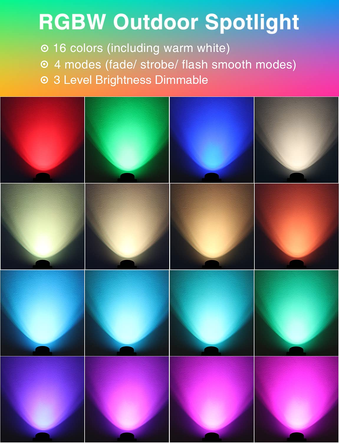 Snapklik.com : RGBW Spot Lights Remote Controller For Color Changing ...