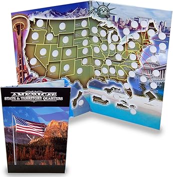 Amazon.com: First Commemorative Mint State Quarter Collection Book ...