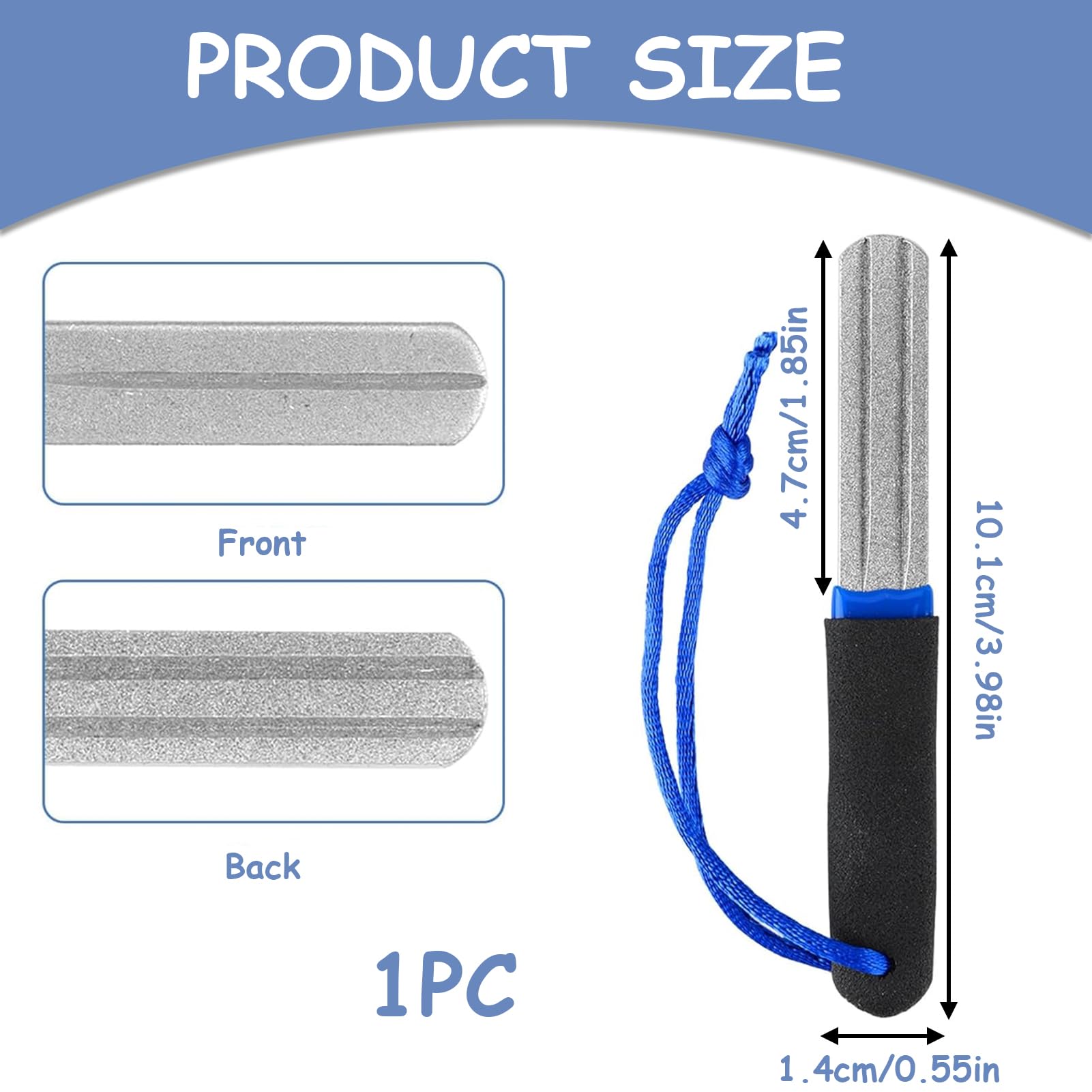 V-Groove Dart Sharpener, Precision Portable Slim Double Sided Diamond ...