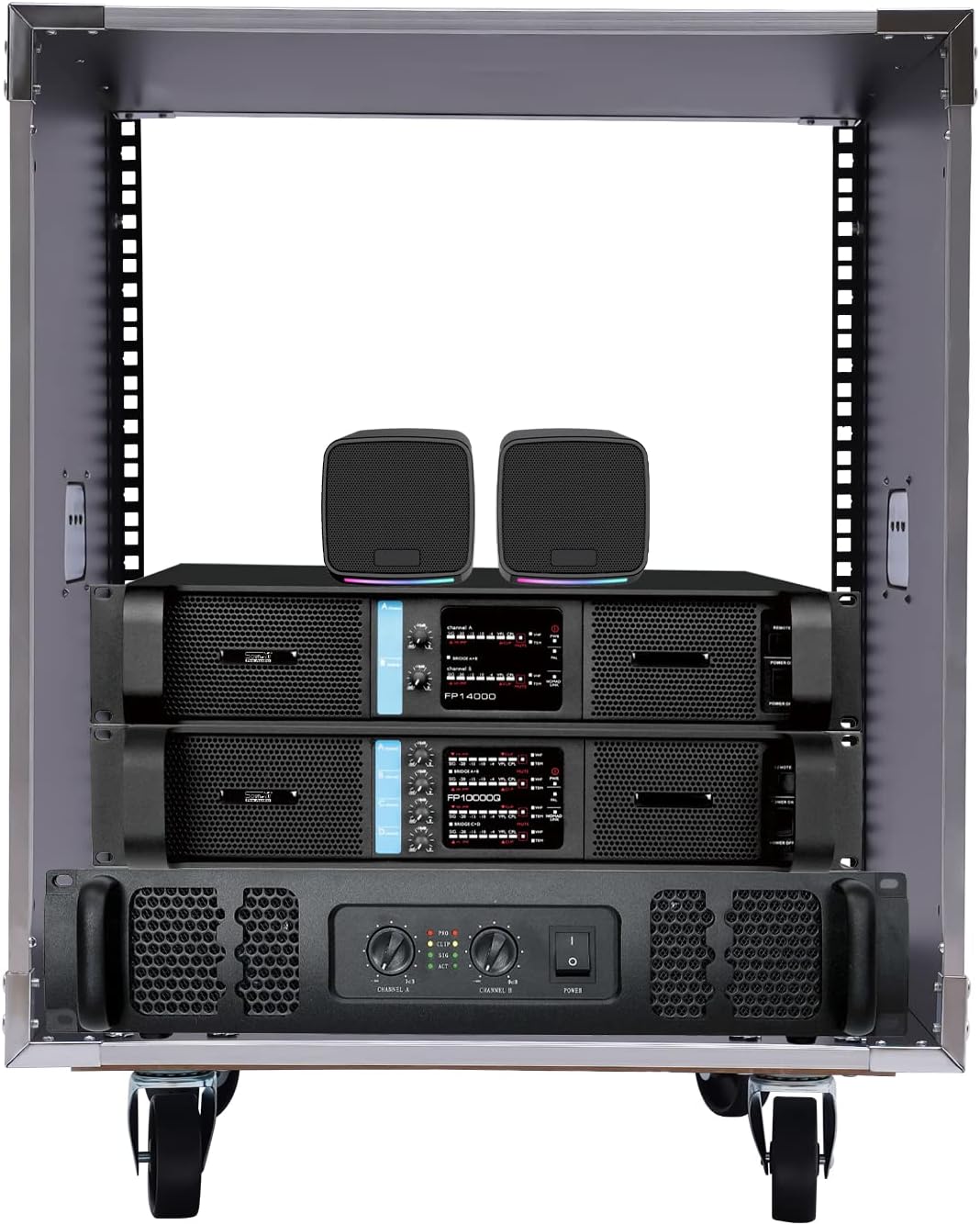 Amazon.com: 12U Network & Stereo Rack with Caster Wheels, Rolling ...