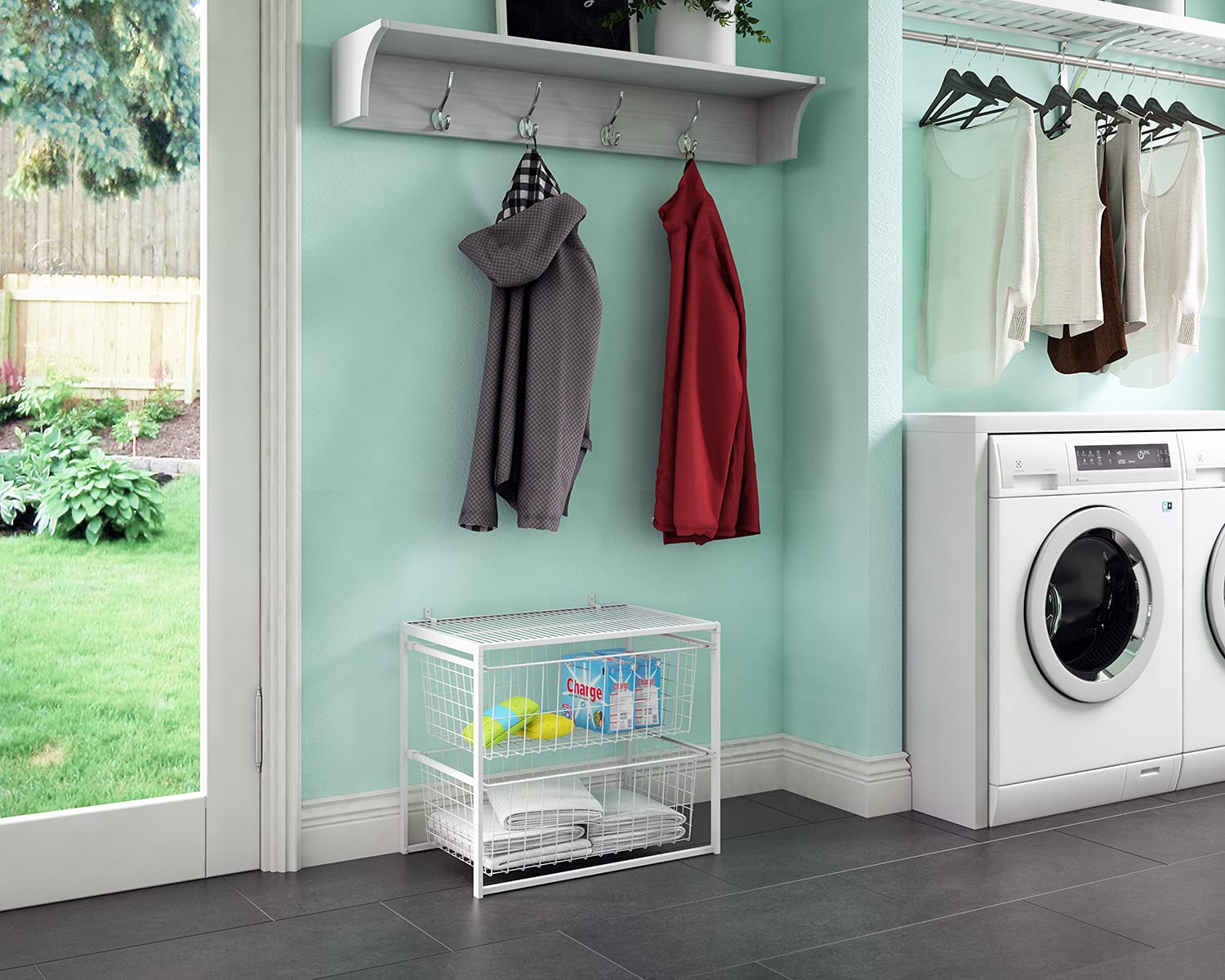 Snapklik.com : ClosetMaid Wire Basket 2 Drawer Organizer Unit
