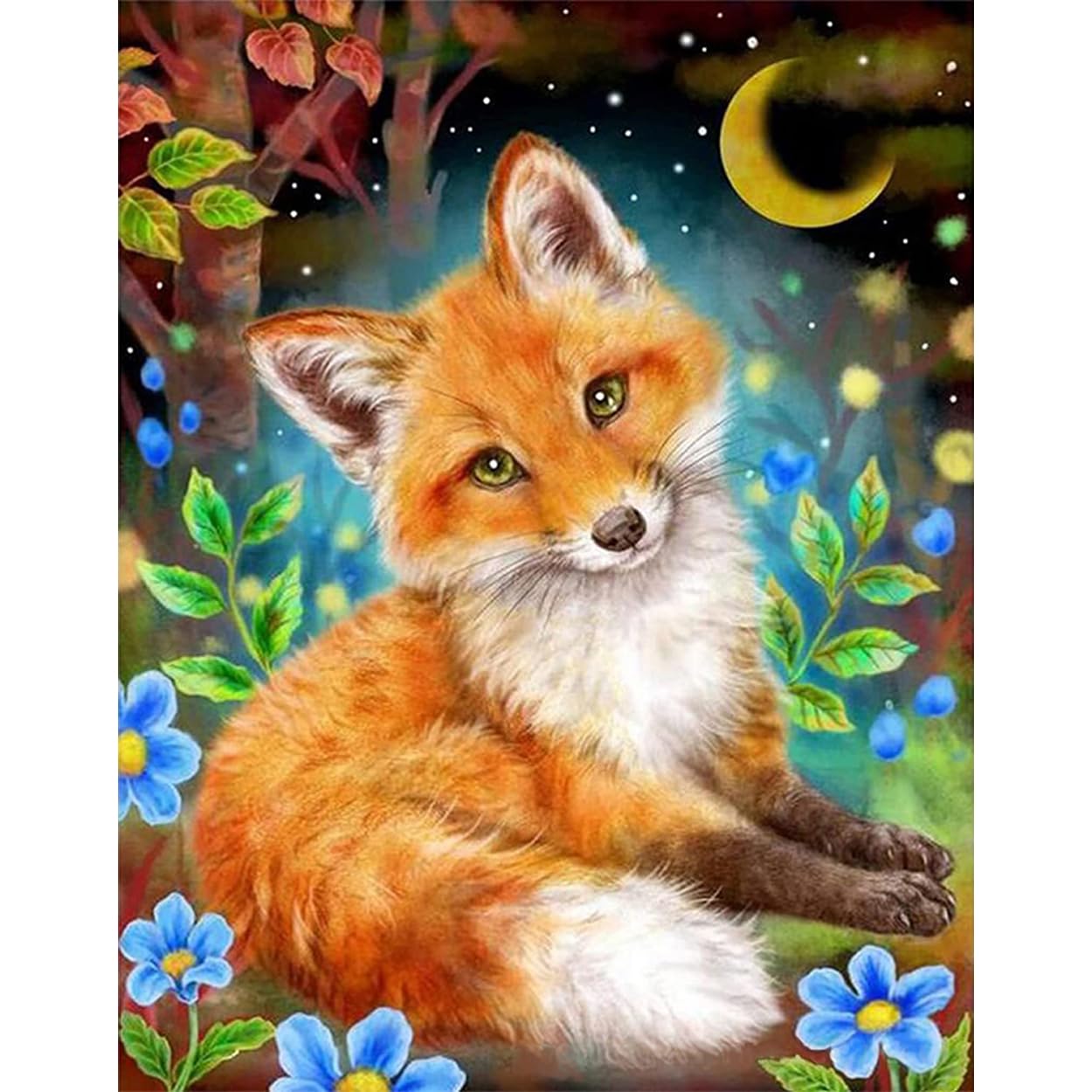 Amazon.com: Fox Paint by Number Animal Cute Nature,Foxes Paint by ...