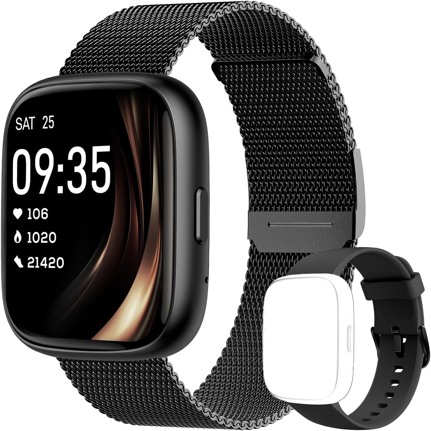 TOOBUR Smart Watch for Women Men, Alexa Built-in, Answer/Make Calls, 1. ...