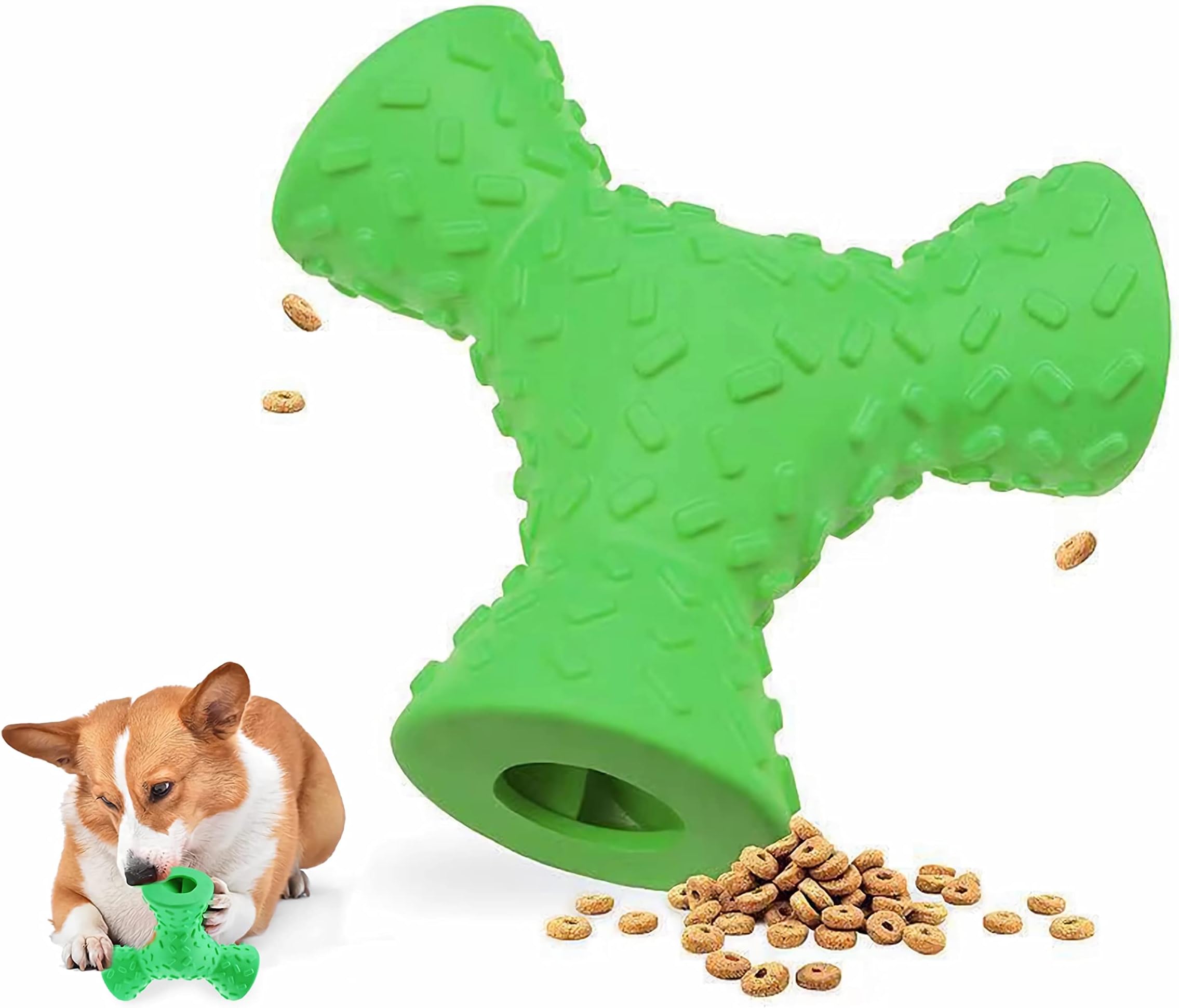 Amazon.com: Rubber Treat Dispensing Dog Toys for Aggressive Chewers ...