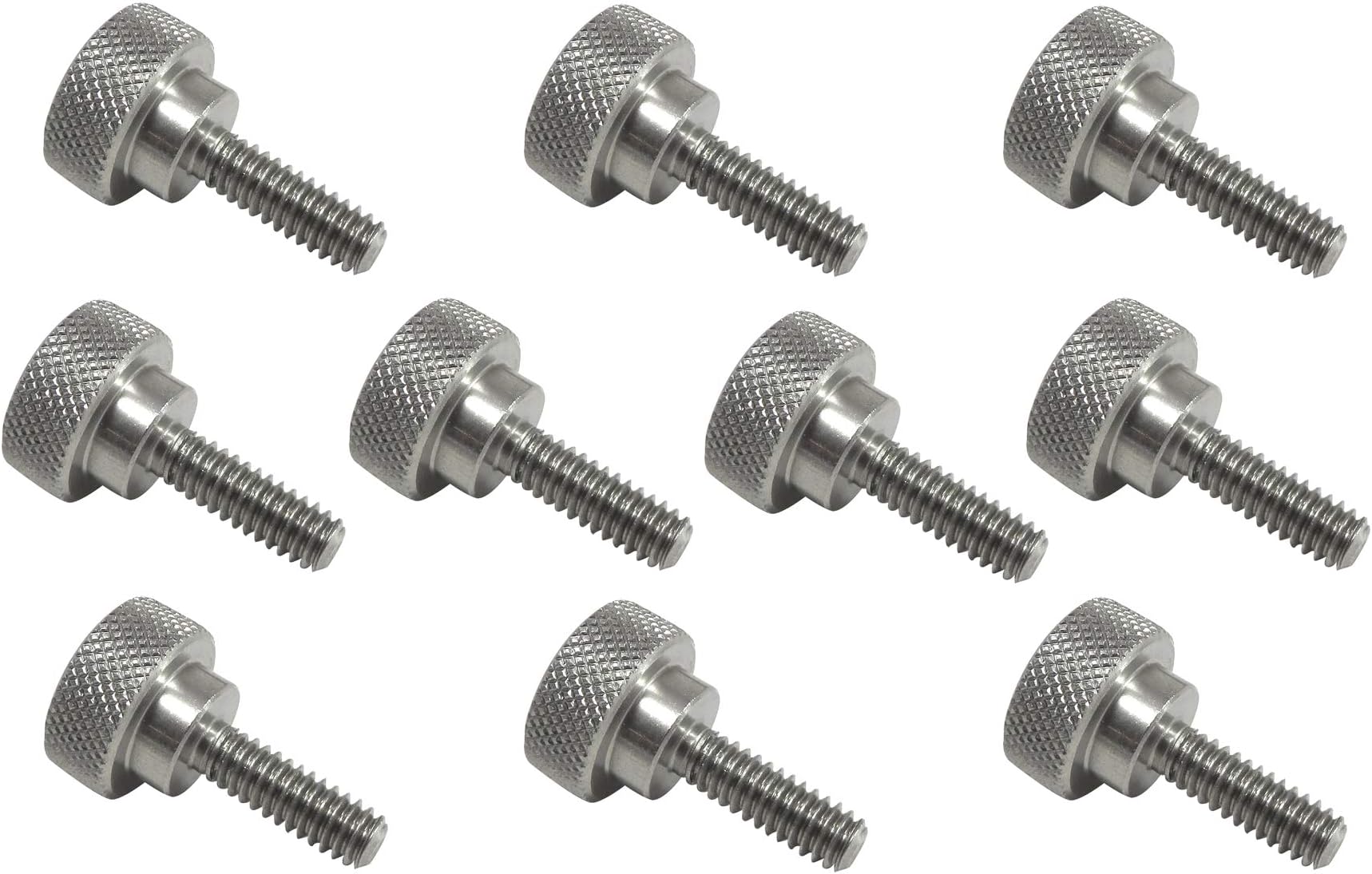 Amazon.com: LocEzy 1/4"-20 x 3/4" Thumb Screw Stainless Steel Standard ...