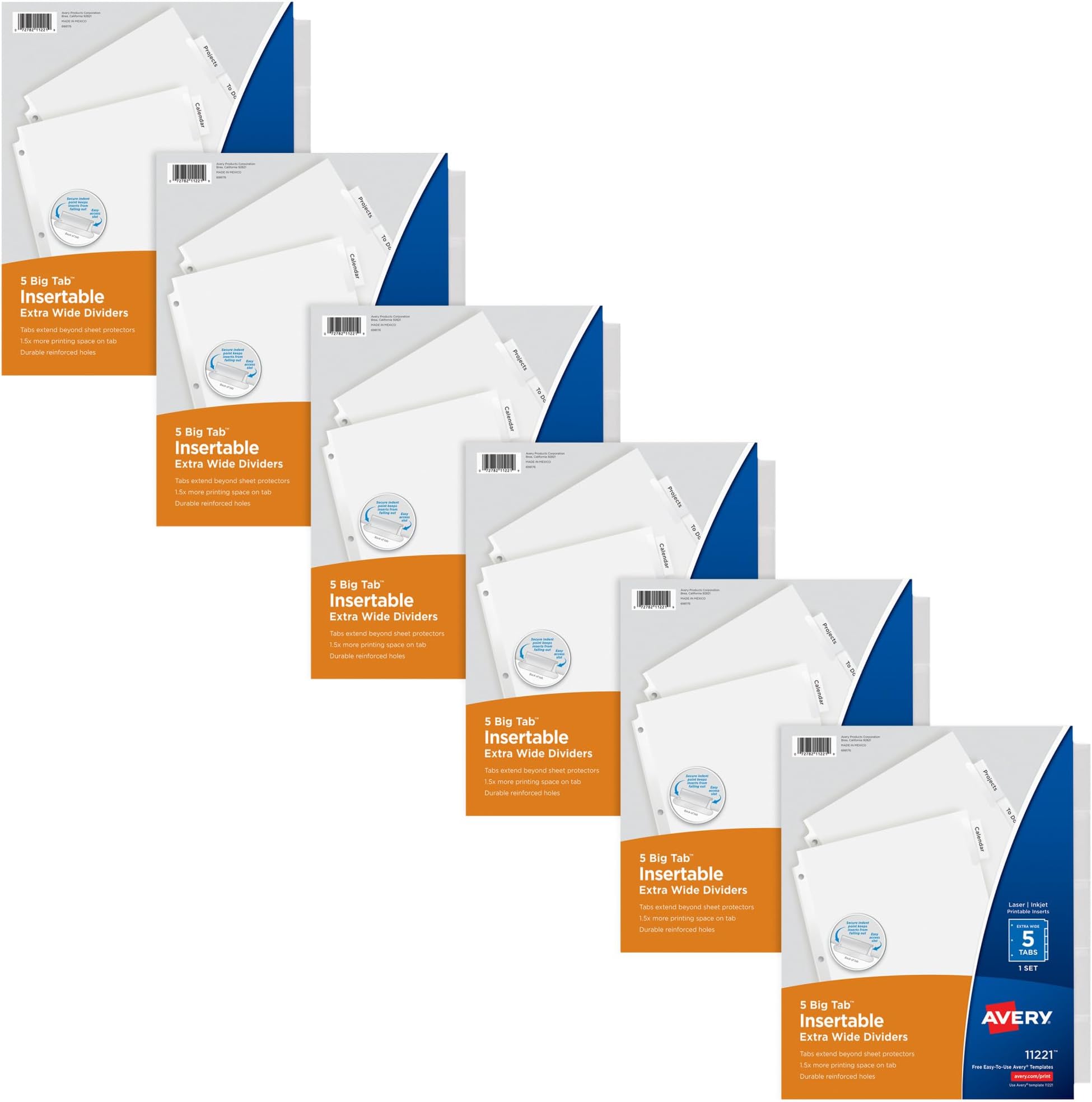 Amazon.com : C-Line Top Loading Sheet Protectors with Tab Inserts ...