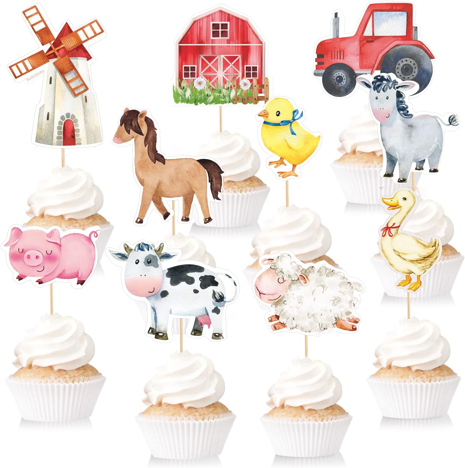 Amazon.com: Meri Meri On The Farm Cupcake Kit : Toys & Games