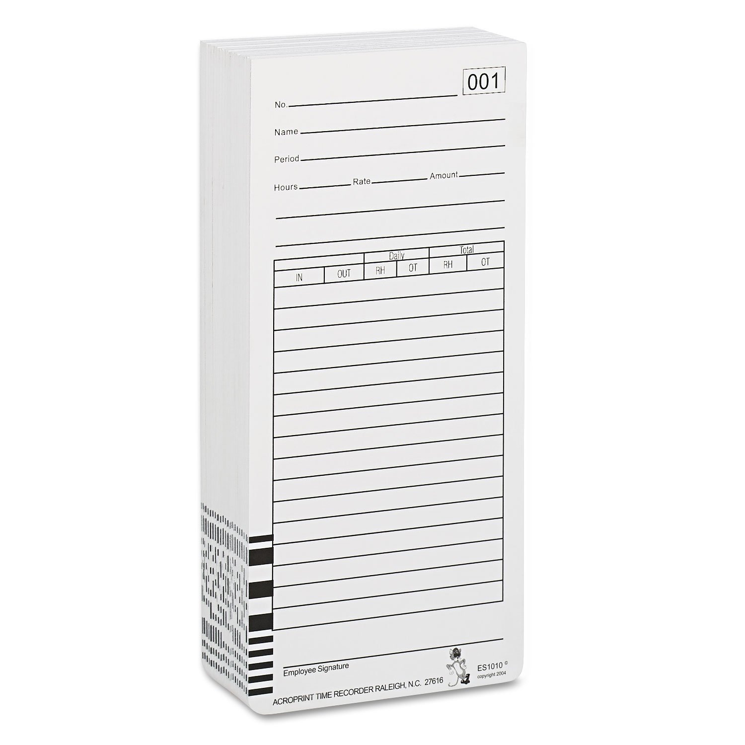 Snapklik.com : Acroprint 099111000 Time Card For Es1000 Electronic ...