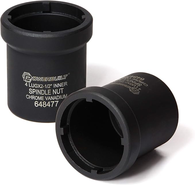 Amazon.com: Powerbuilt Spindle Nut Socket, Removal Spindle Nuts, 4-Lug ...