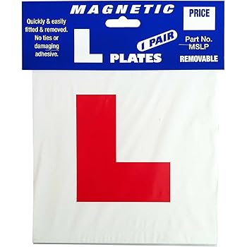Landing Designs 2 X LEARNER DRIVER L PLATE STICKERS LEGAL CAR DECAL FOR ...