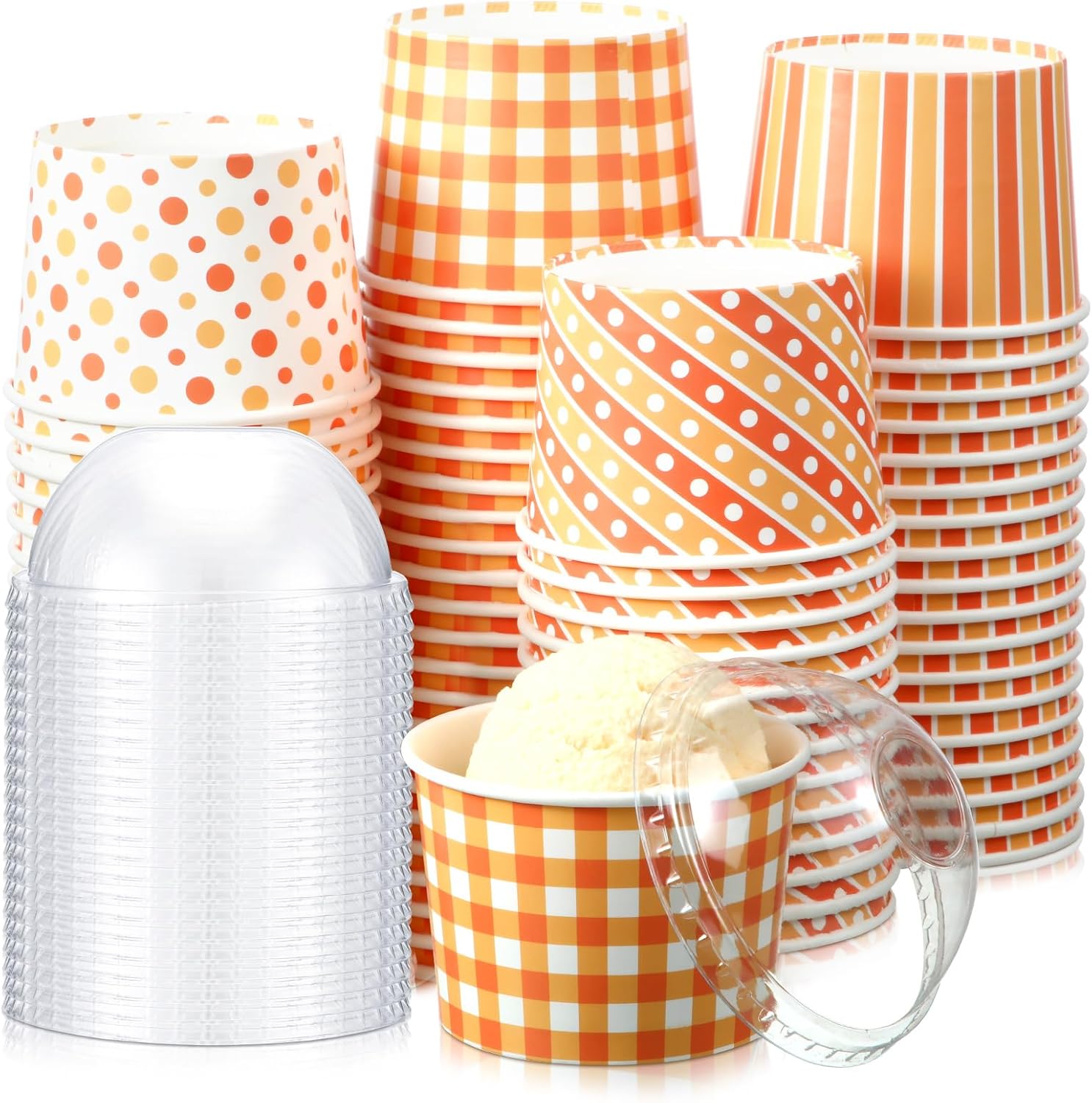 Amazon.com: Nosiny 120 Pack 9 oz Autumn Paper Bowls Disposable with ...