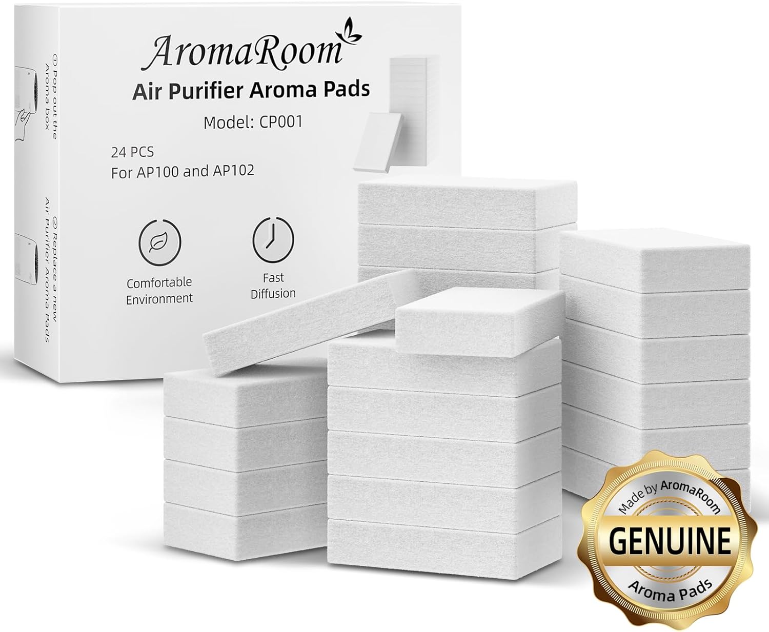 Amazon.com: AromaRoom Air Purifier Aroma Pad for AP100 Air Purifier, 24 ...