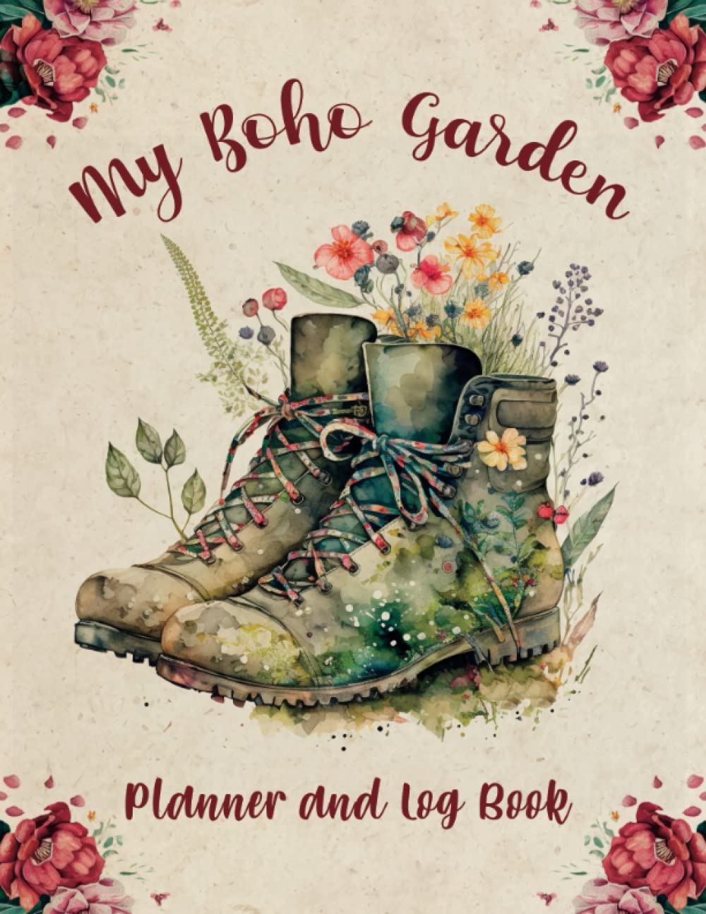 MY Boho Garden Planner and Log Book: Gardening notebook for recording ...