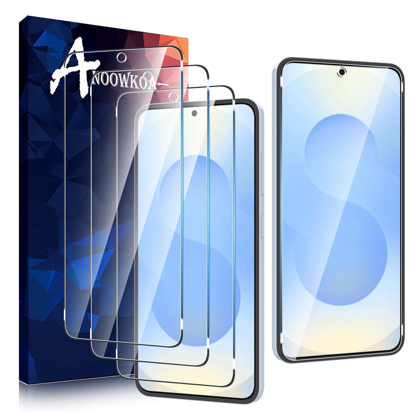 Amazon.com: Anoowkoa [3 Pack Designed for Galaxy S25 / Galaxy S24 Screen Protector Tempered ...